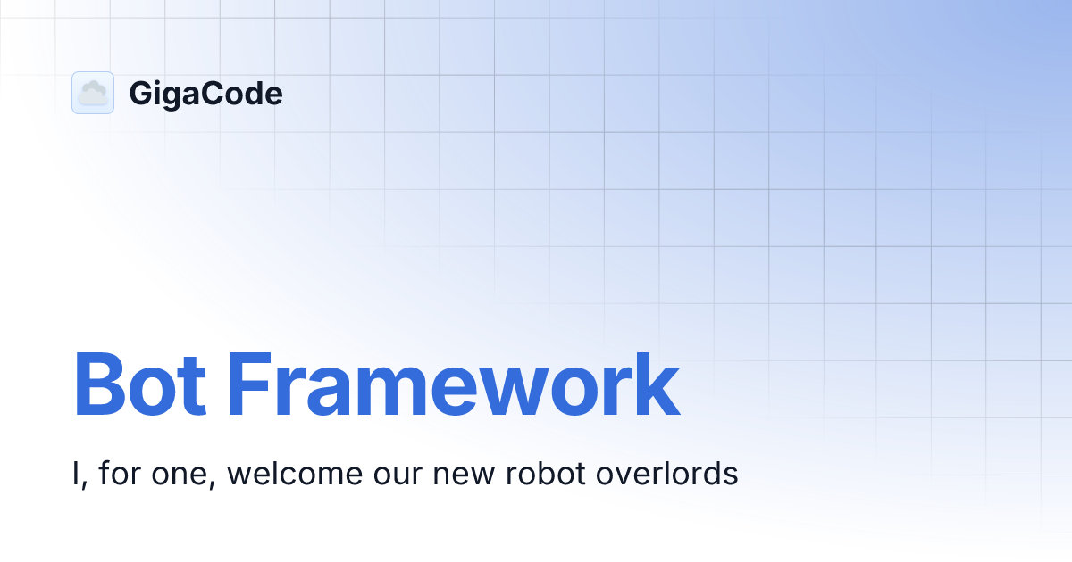 Bot Framework | GigaCode